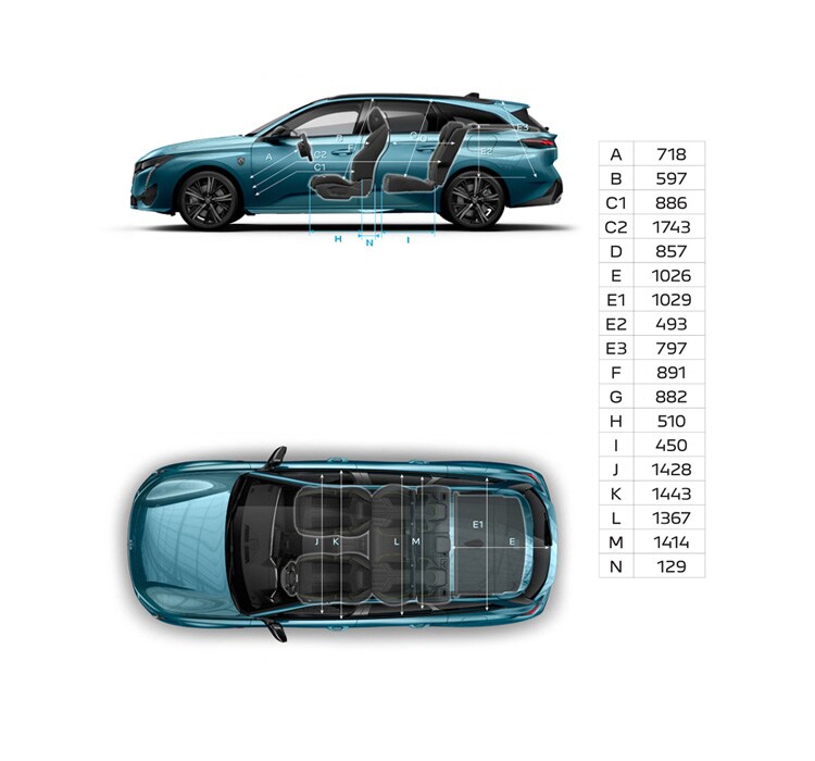 New PEUGEOT 308 SW HYBRID & 308 SW | Petrol/diesel or plug-in hybrid estate